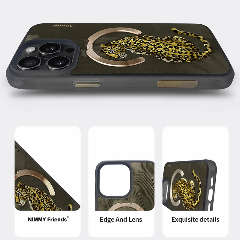 iPhone 15 Pro Nimmy Official Fantasy Animal Leather Case with Magsafe ...