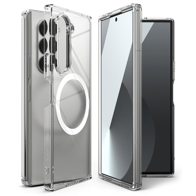 Samsung Galaxy Z Fold6 Cristal Clear Magnetic Magsafe Case - Transpare ...