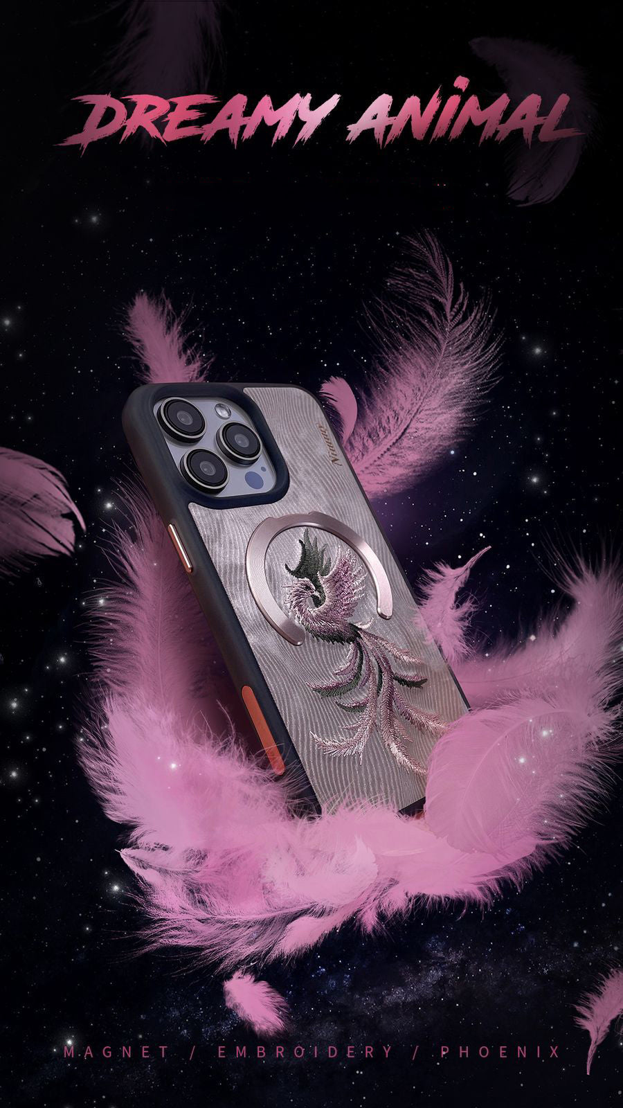 iPhone 15 Pro Nimmy Official Fantasy Animal Leather Case with Magsafe ...