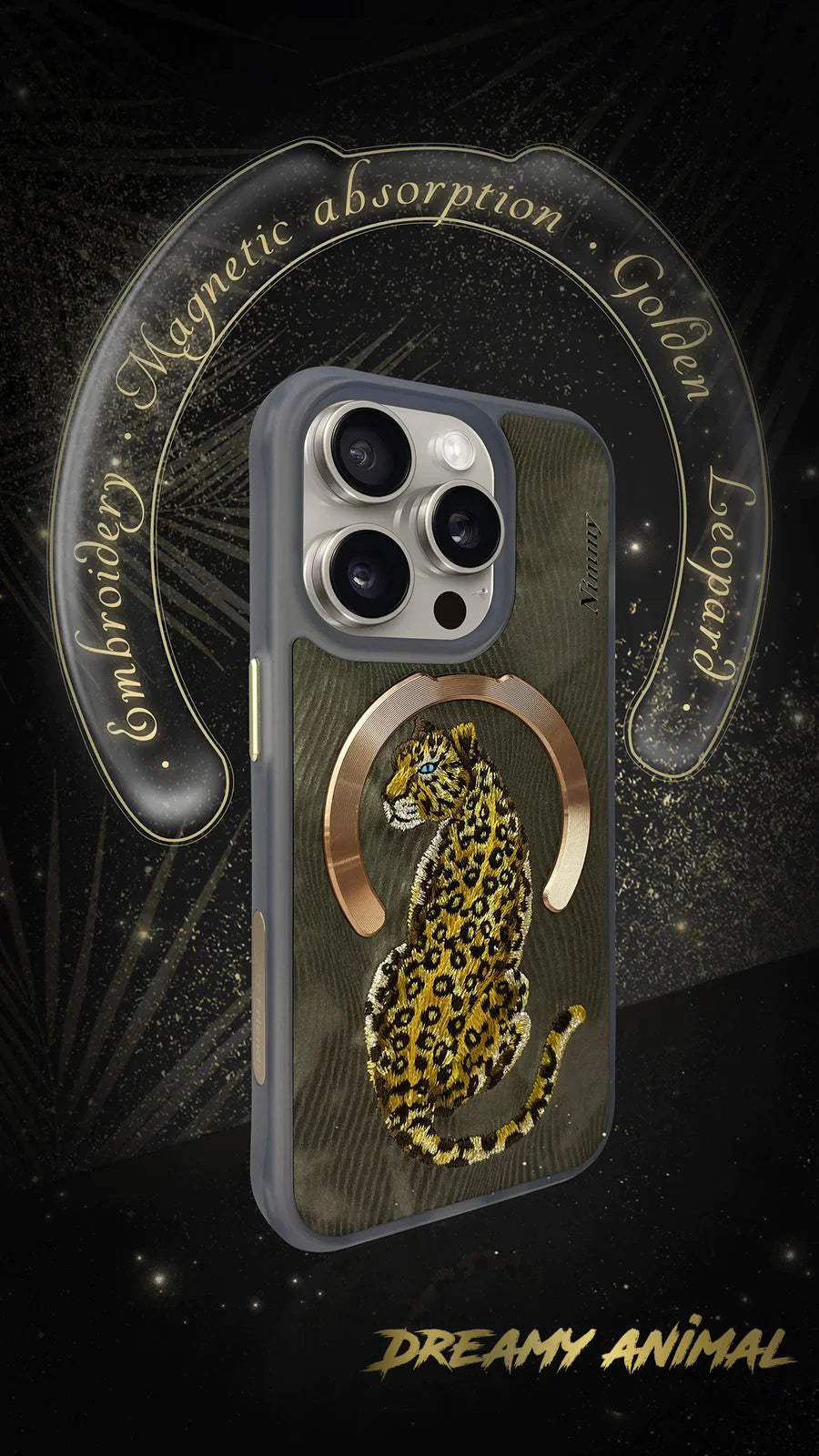 iPhone 15 Pro Nimmy Official Fantasy Animal Leather Case with Magsafe ...